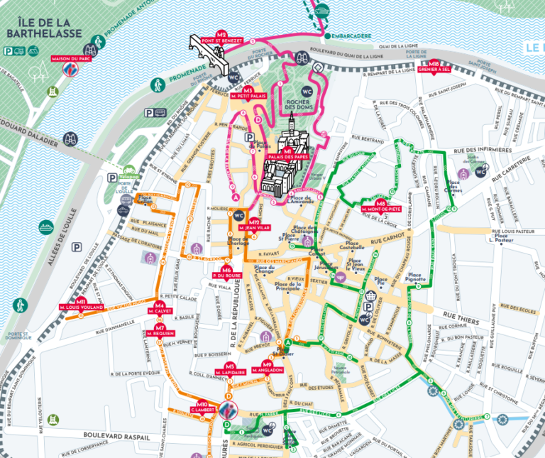Tourist Map of AVIGNON - Atelier